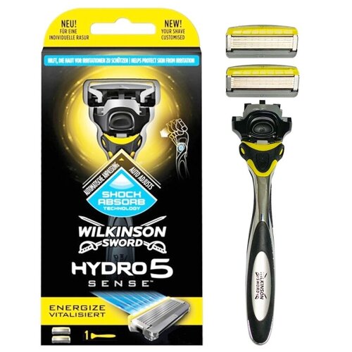 Wilkinson Sword HYDRO5 Sense ENERGIZE Бритвенный станок с 2 сменными кассетами