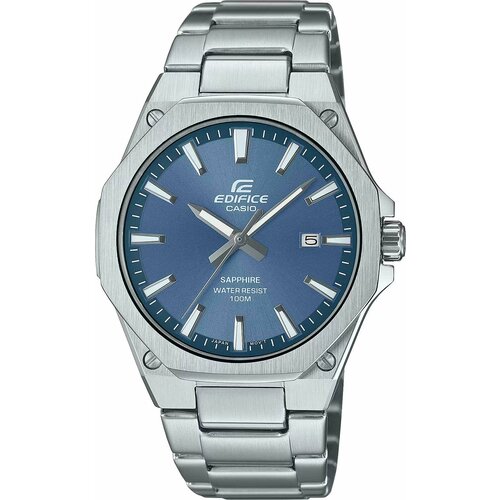 Наручные часы CASIO, серебряный, синий
