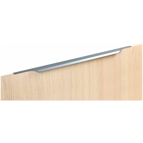 Мебельная ручка торцевая TERA, длина - 597 мм, установочный размер - 512 мм, цвет - Серый, RT111GR