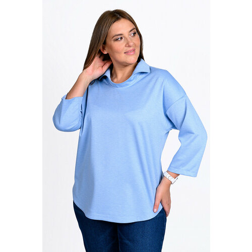Блуза  SVESTA, размер 58, голубой