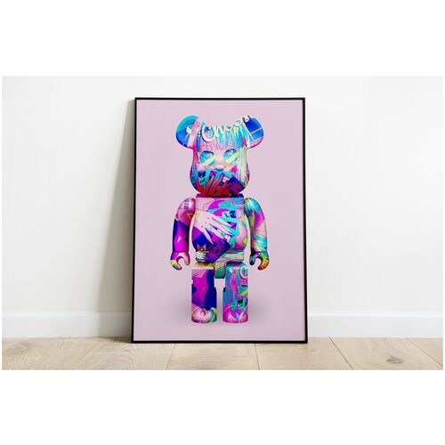 Плакат "Bearbrick " / Формат А3+ (33х48 см) / Постер для интерьера / Без рамы