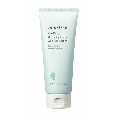 Очищающая пенка для проблемной кожи с маслом семян торреи Innisfree Clarifying Cleansing Foam with Bija Seed Oil