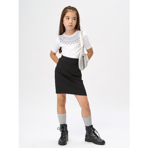 Школьная юбка КотМарКот, размер 122, черный
