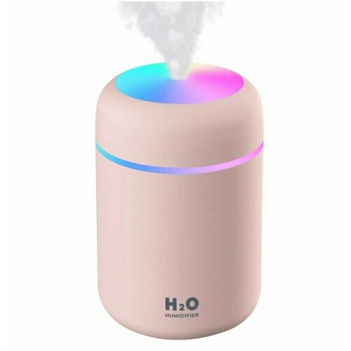Увлажнитель воздуха с подсветкой H2O розовый