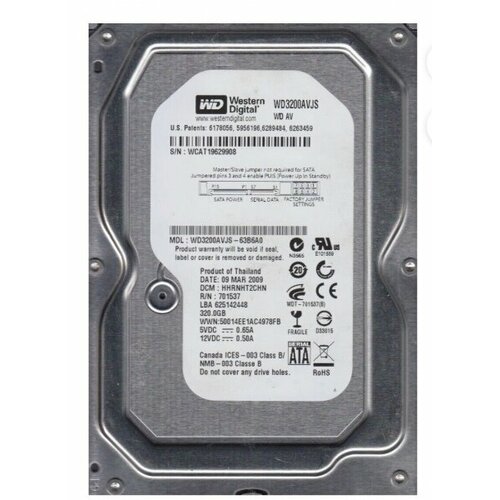 Жесткий диск Western Digital WD3200AVJS 320Gb SATAIII 3.5" HDD