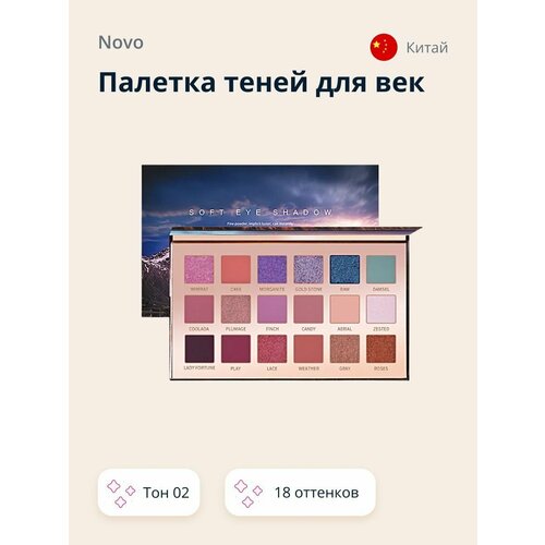 Палетка теней для век NOVO MAGICAL PALETTE тон 02