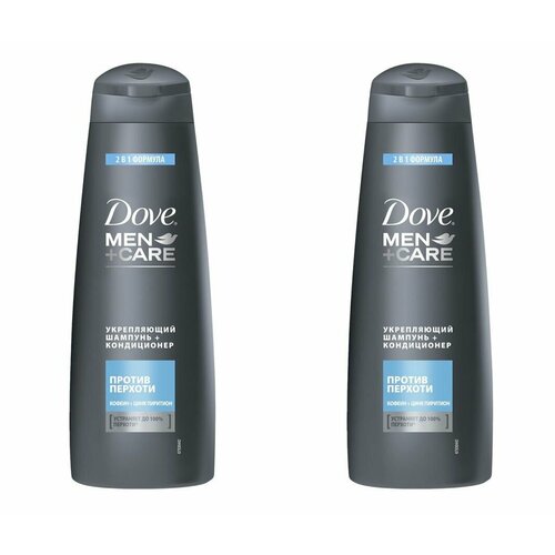 Dove Шампунь для волос Men+Care против перхоти, 350 мл, 2 шт.