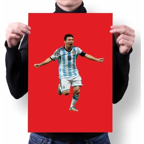 Плакат Лионель Месси, Lionel Messi №12, А3