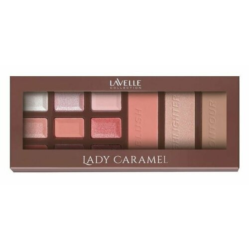 LavelleCollection Палетка для макияжа Lady caramel, тон 01 Fudge