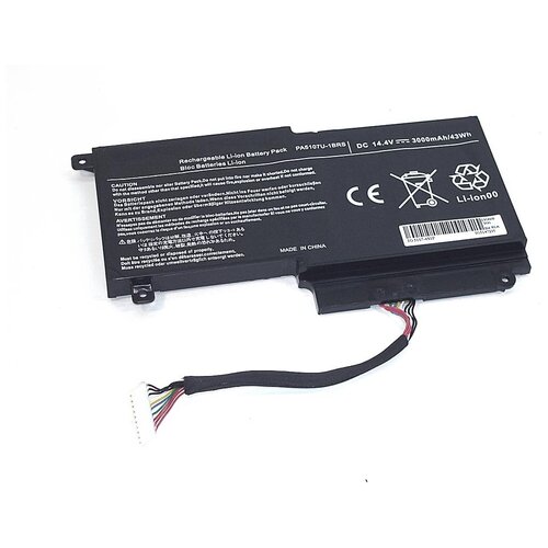 Аккумуляторная батарея для ноутбука Toshiba L55 5107 (PA5107U-1BRS) 14.4V 43Wh OEM черная