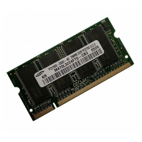 ОЗУ So-Dimm 256Mb PC-2700, DDR-333 Samsung M470L3224FT0-CB3