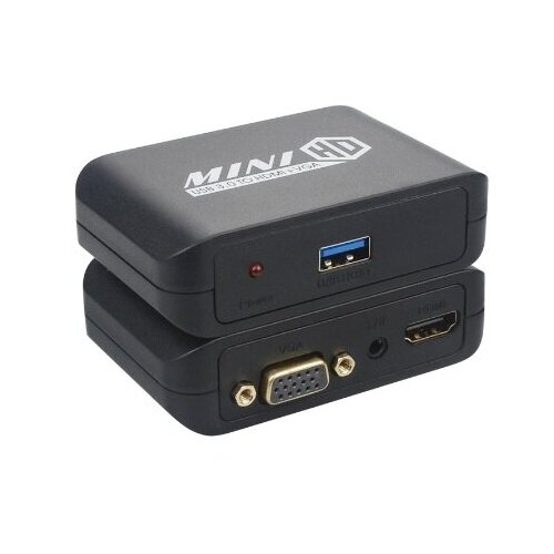 Адаптер PALMEXX AY92 USB3.0 to HDMI+VGA, внешняя видеокарта