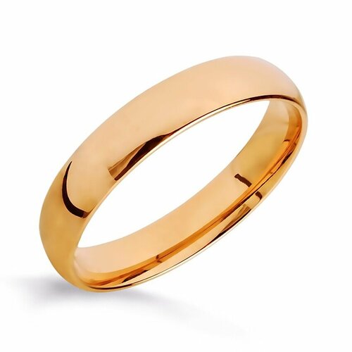 Кольцо обручальное Яхонт, золото, 585 проба, размер 15.5, золотой