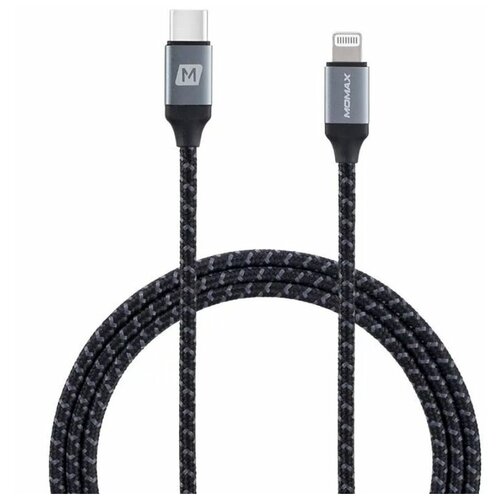 Кабель Momax Zero Lightning to Type-C Cable 18 Вт 1.2m Dark Gray (DL39E)