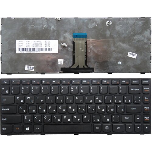 Клавиатура для ноутбука Lenovo IdeaPad Flex 2-14, G40-30, G40-70 черная, рамка черная