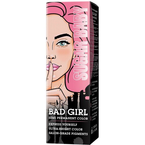 Bad Girl Краска для волос Sugar Baby (пастельный розовый)