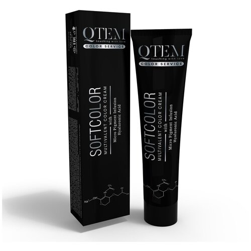 QTEM мультивалентный краситель для волос Multivalent Color Cream, 4.30 интенсивный золотистый каштан, 100 мл