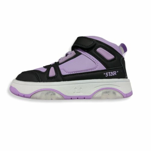 Ботинки Boncy, размер 26, фиолетовый, черный