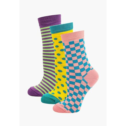 Носки Big Bang Socks, 3 пары, размер 35-39, мультиколор