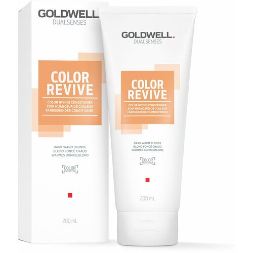 Goldwell Dualsenses Color Revive Conditioner Warm Dark Blond - Тонирующий кондиционер оттенок "Темный Золотой блонд" 200мл