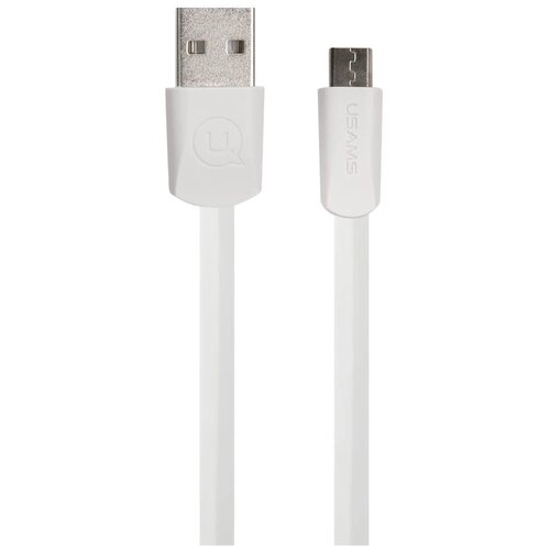 Кабель Usams USB - micro USB, 1 м, белый