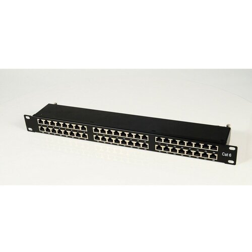 Neomax Патч-панель 19" NM-PP-1U48P-SC6-D-107-BK 1U, 48 портов, кат.6, STP, Dual IDC, цвет черный