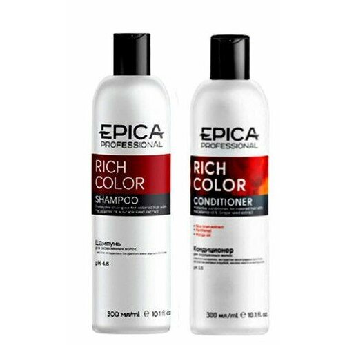 Epica Набор для ухода за окрашенными волосами Rich Color Shampoo 300ml + Conditioner 300ml