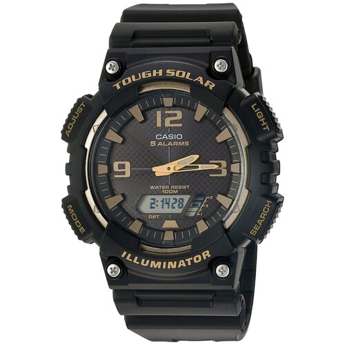 Наручные часы CASIO AQ-S810W-1A3, черный, желтый