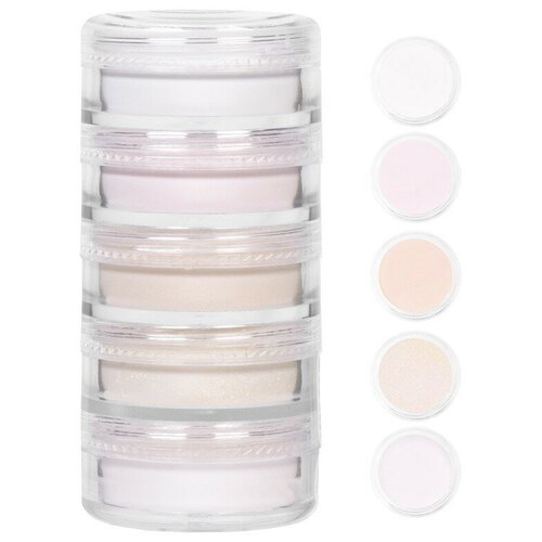 Irisk Professional набор акриловой пудры French Manicure №3, 5 цветов, 25 мл., №3