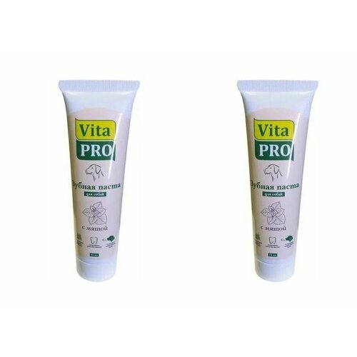 Vita Pro Зубная паста для собак, с мятой, 75 мл - 2 шт