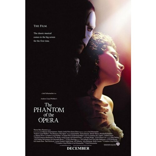 Плакат, постер на холсте Призрак оперы (The Phantom of the Opera), Джоэл Шумахер. Размер 42 х 60 см