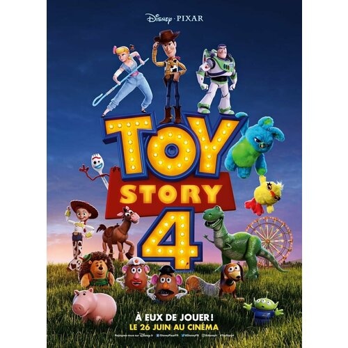Плакат, постер на бумаге История игрушек 4 (Toy Story 4, 2019г). Размер 42 х 60 см