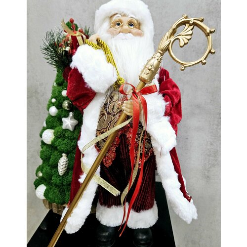 Красивый стильный Дед Мороз 48 см, новогодний декор.