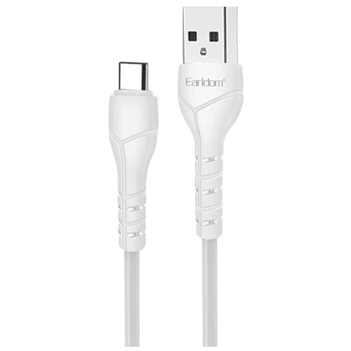 USB кабель Earldom EC-095C Type-C, 2.4A, 1м, PVC (белый)