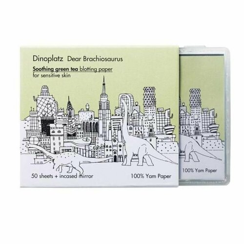 TOO COOL FOR SCHOOL Салфетки матирующие для чувствительной кожи Dinoplatz Dear Brachiosaurus Blotting Paper (50 шт)