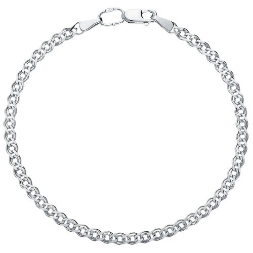 Браслет-цепочка SOKOLOV браслет из серебра 965060502, серебро, 925 проба, родирование, длина 20 см.