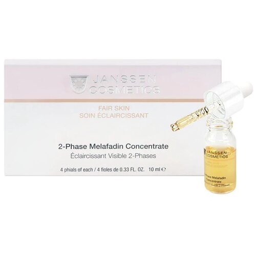 Janssen Cosmetics Fair Skin 2 Phase Melafadin Concentrate Двухфазный осветляющий комплекс для лица, 7.5 мл, 4 шт.