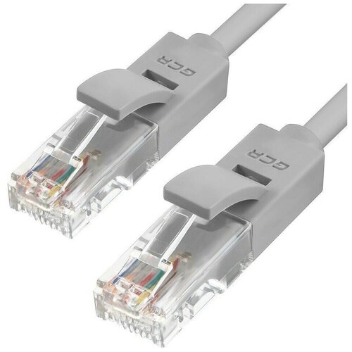 Патч-корд Greenconnect RJ45(m) - RJ45(m) Cat. 5e U/UTP PVC 1м серый