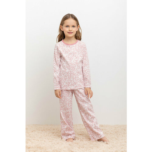 Пижама  crockid, размер 64/128, лиловый