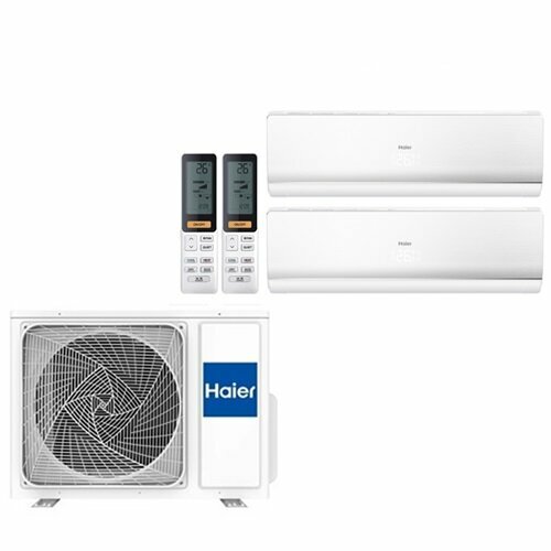 Мульти сплит система на 2 комнаты Haier Lightera Super Match AS09NS6ERA-W+AS12NS6ERA-W/2U50S2SM1FA