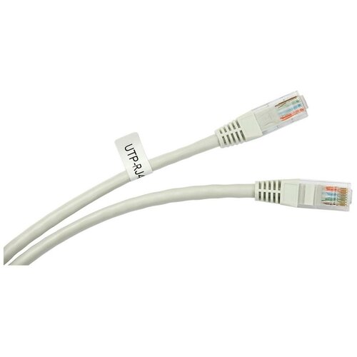 Патч-корд 5E категории UTP с RJ45 7.5м серый