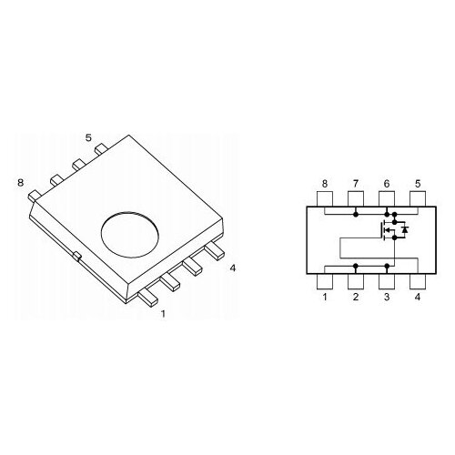 Микросхема TPCA8062-H N-Channel MOSFET 30V 28A SOP-ADVANCE