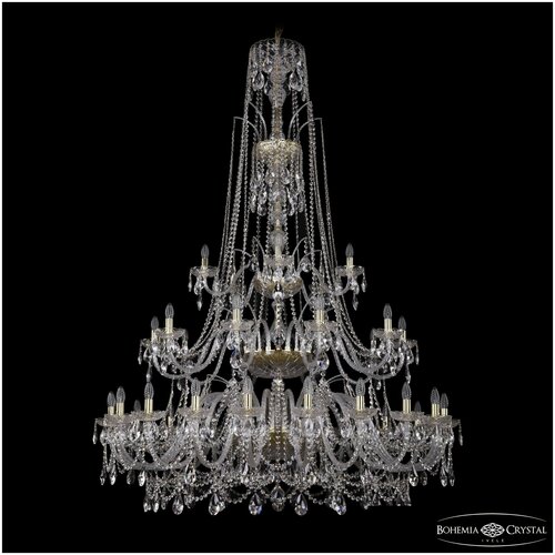 Люстра Bohemia Ivele Crystal 1411 1411/20+10+5/530/XL-202/3d/G, E14, 1400 Вт, кол-во ламп: 35 шт., цвет: бесцветный