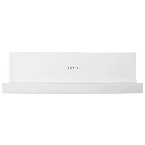 Встраиваемая вытяжка AMARI Slide 2М 60, цвет корпуса white glass, цвет окантовки/панели белый