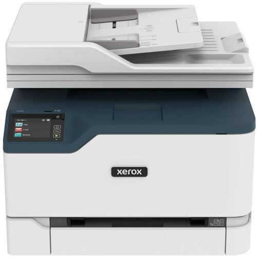 МФУ лазерный Xerox C235V_DNI, принтер/копир/сканер/факс, А4, цветной, 22 стр/мин, 30K стр/мес, 512 Мб, 1000Мгц, 600х600 dpi, Duplex, ADF