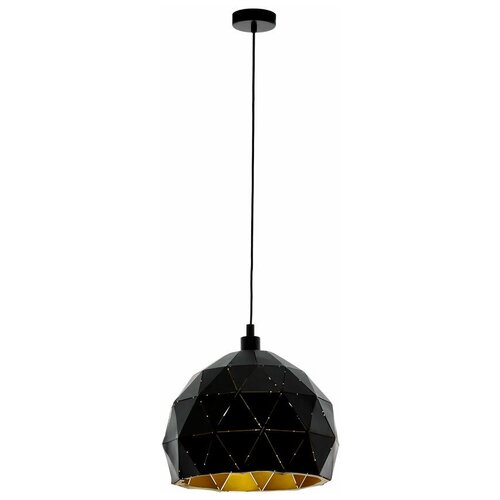 Потолочный светильник EGLO Roccaforte 97845, E27, 60 Вт, кол-во ламп: 1 шт., цвет: черный
