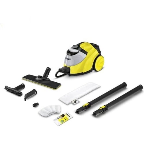 Пароочиститель KARCHER SC 5 EasyFix + салфетка из микрофибры для пола 1.512-530-MIKRO, желтый