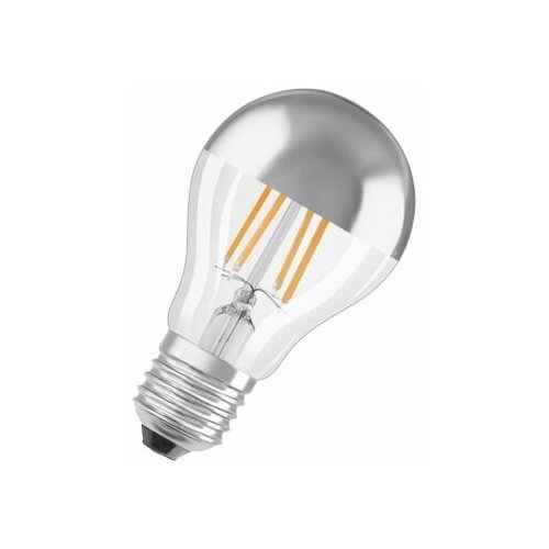 6,5W/827 ( равно 54W) E27 LED STAR FIL (серебр купол) - лампа OSRAM