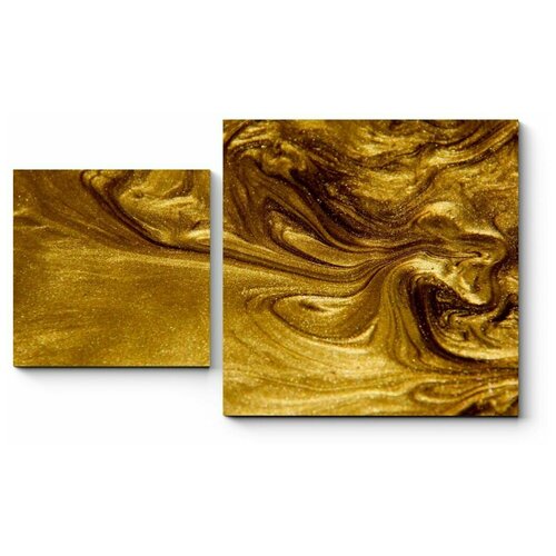 Модульная картина Жидкое золото 170x102