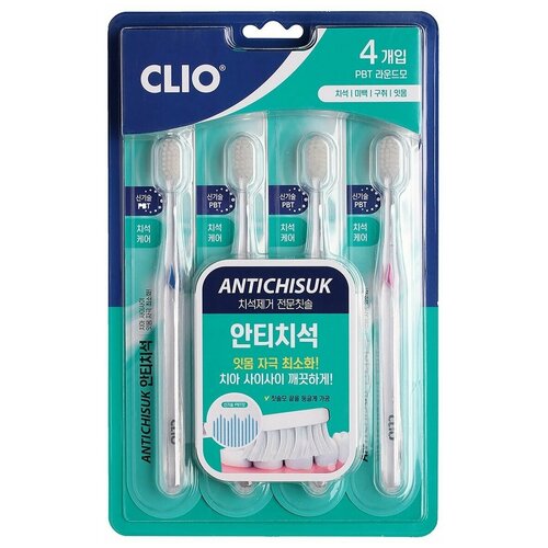 Набор щеток зубных Antichisuk New MLR Toothbrush (5шт), CLIO, 8801441011349